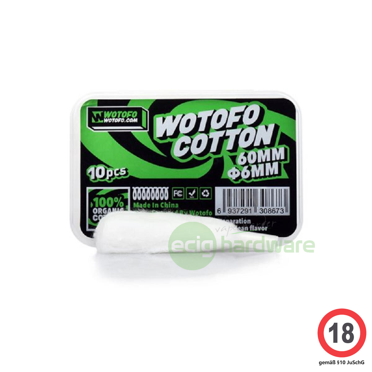 Wotofo Cotton 6mm für Profile RDA, 6,90